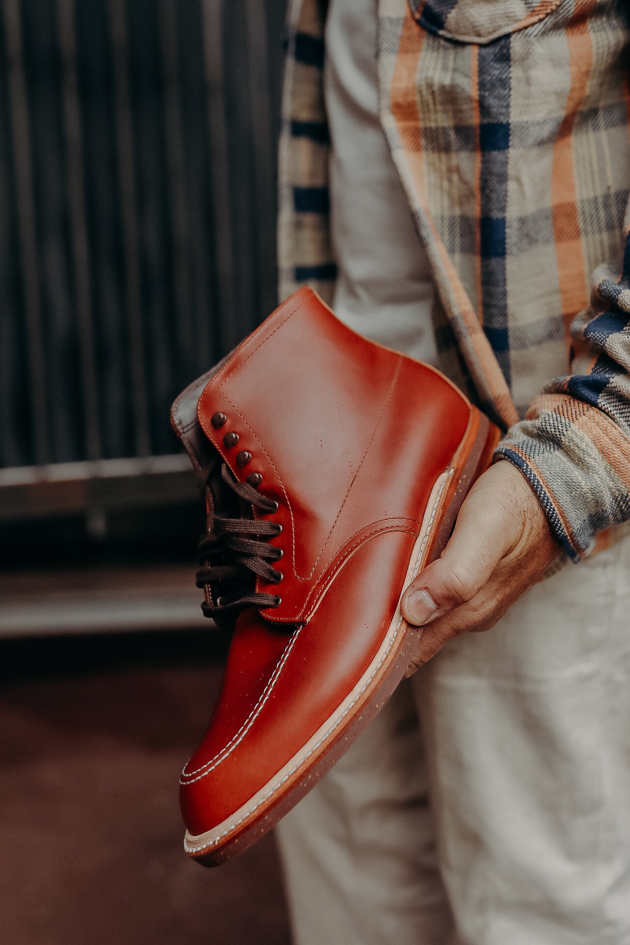 405 Mocc Toe Boot-Brown Workboot Leather – Iron Shop Provisions