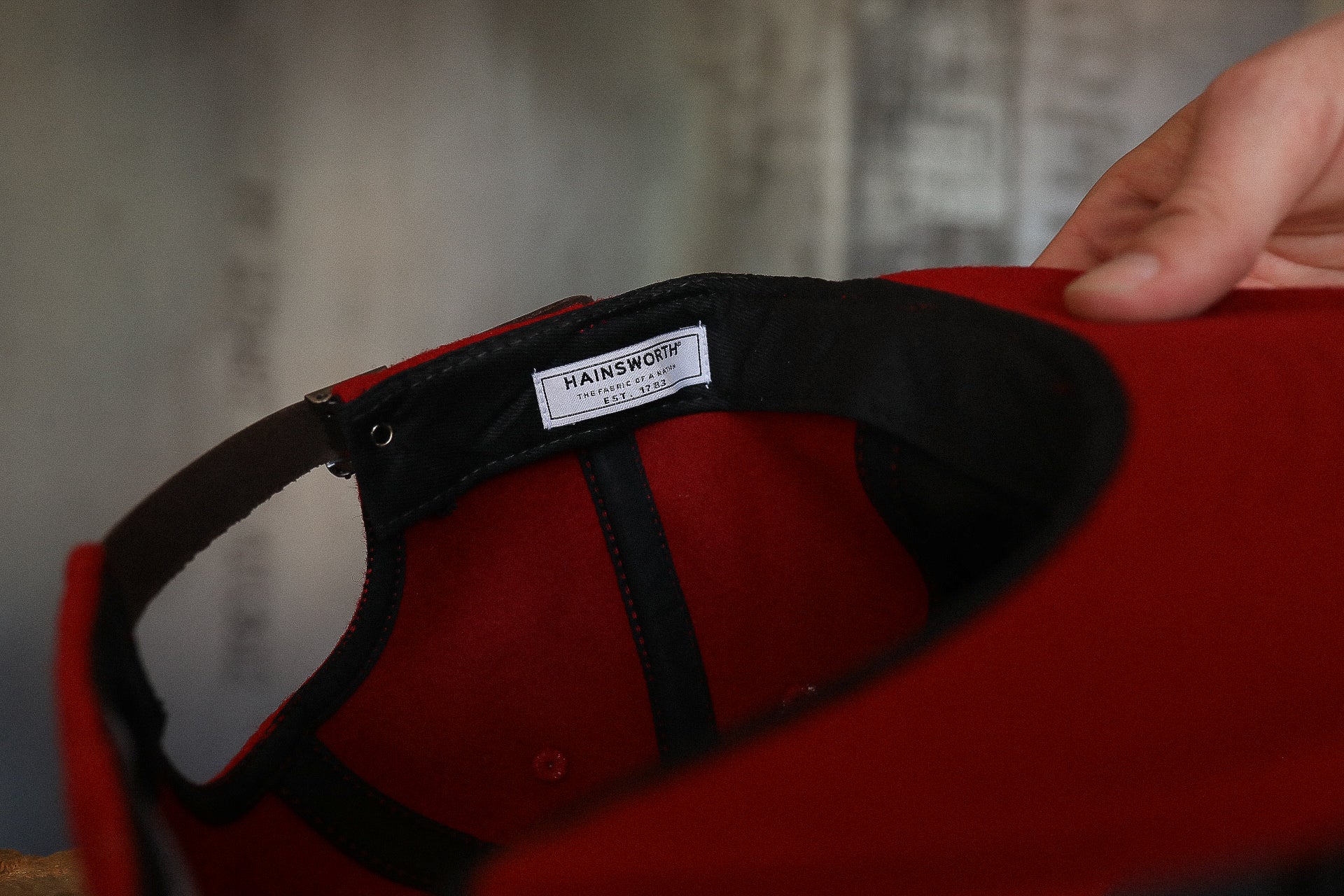 Vintage Unstructured Hainsworth Wool Cap- ANM/Red – Iron Shop Provisions