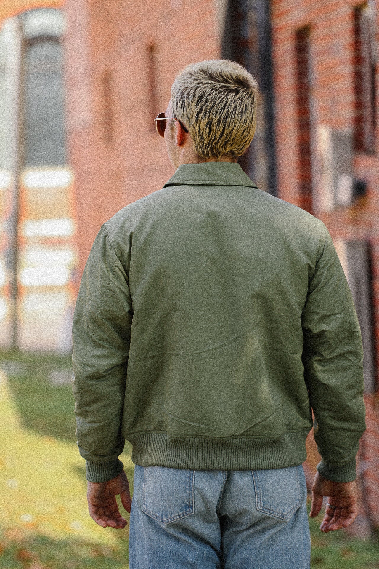 CWU Flight Jacket - Sage Aviator Satin – Iron Shop Provisions
