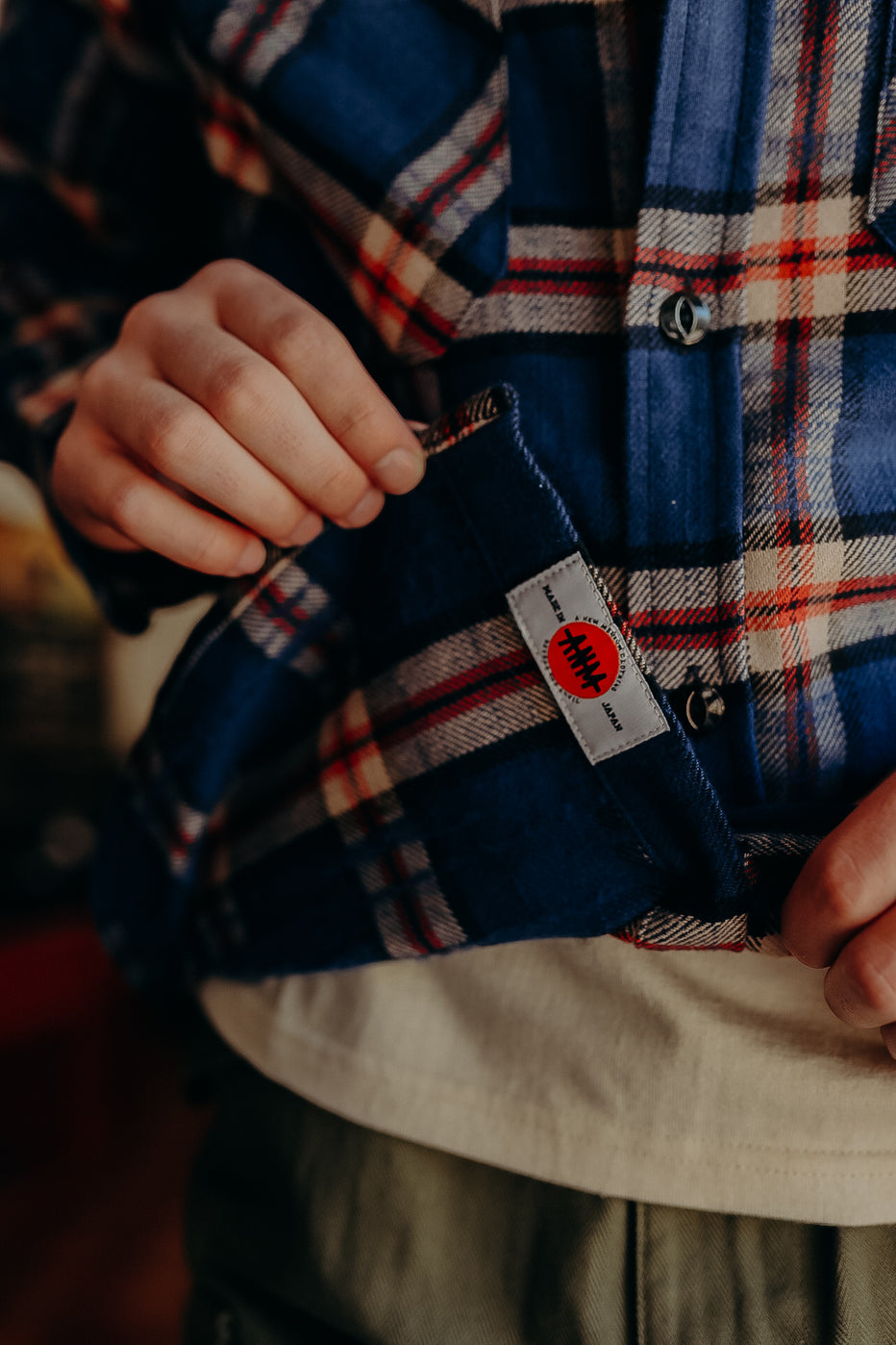 Flannel Work Shirt- Navy Slub – Iron Shop Provisions