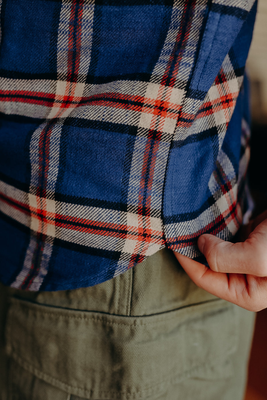 Flannel Work Shirt- Navy Slub – Iron Shop Provisions