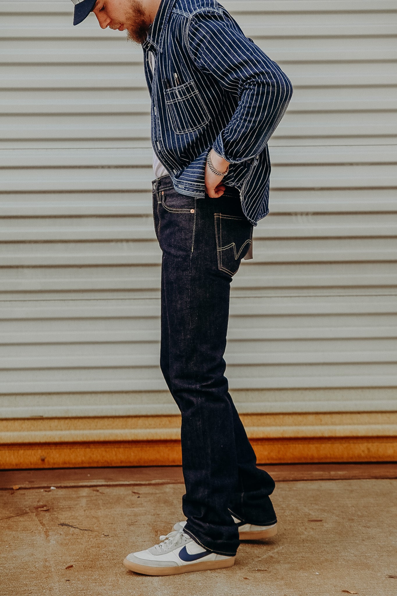 21oz Selvedge Denim Slim Straight Cut Jeans - Indigo IH-666S-21 – Iron ...