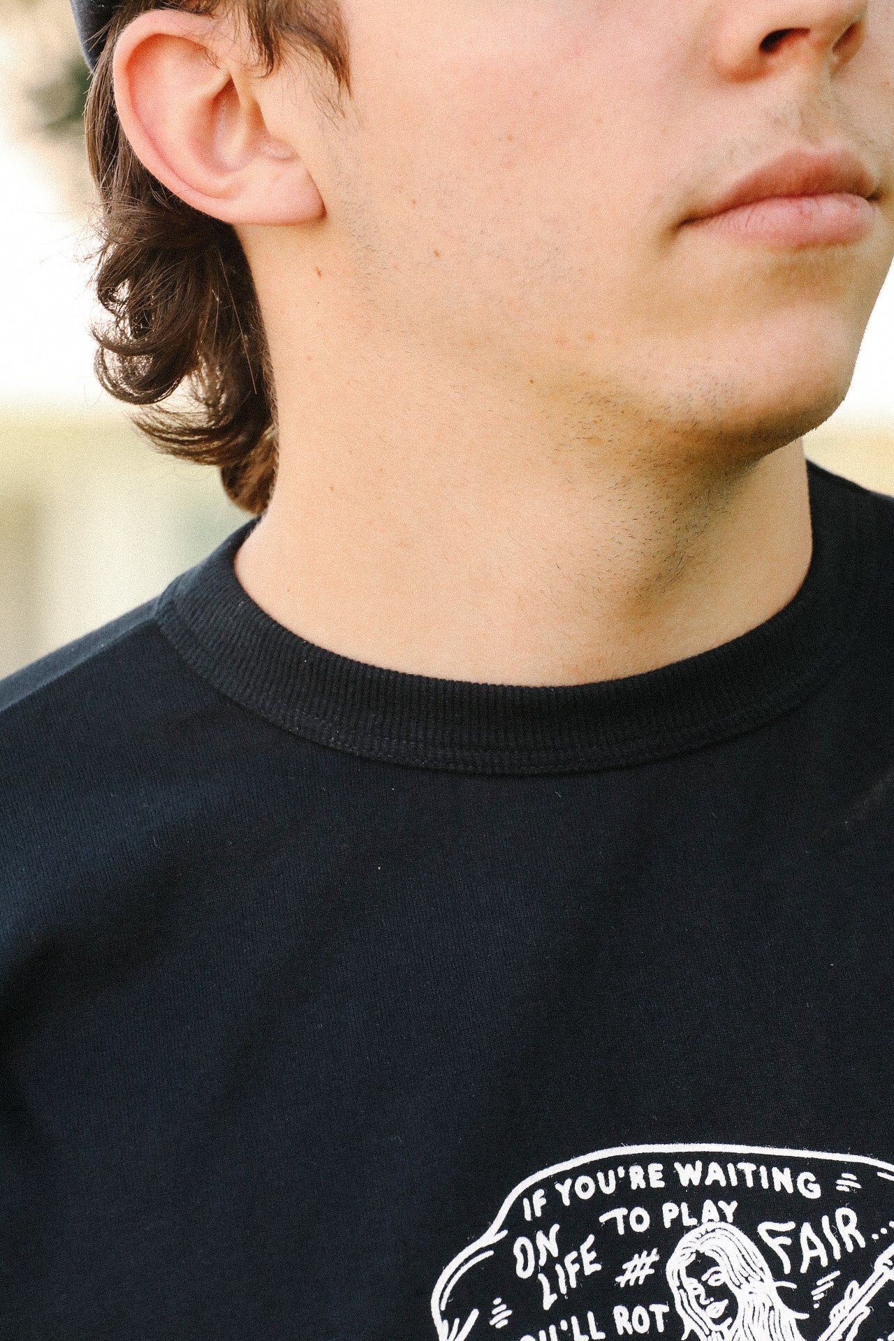 ISP x Buffalo Nickel "Starting Line" Loopwheel Tee-Black – Iron Shop ...