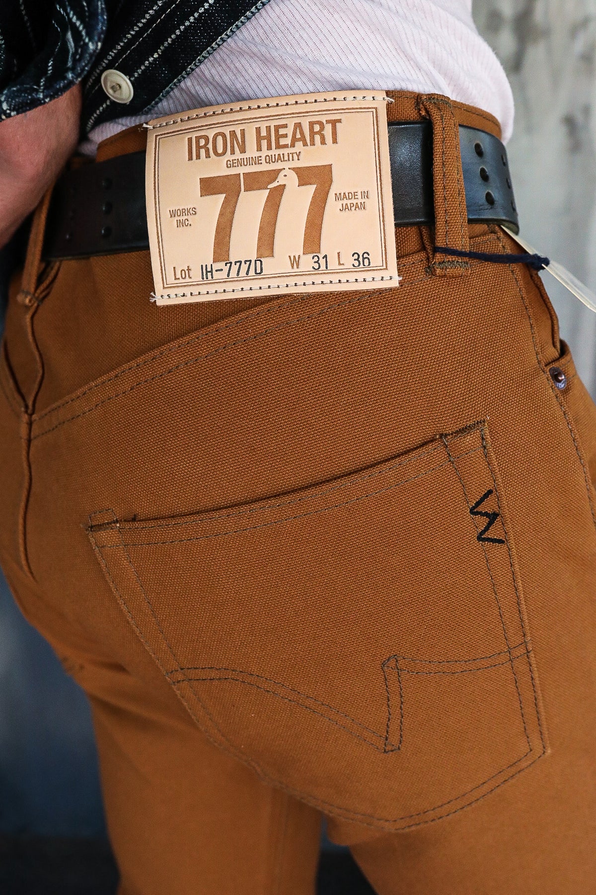 17oz Duck Slim Tapered Cut Jeans - Brown IH-777D – Iron Shop Provisions