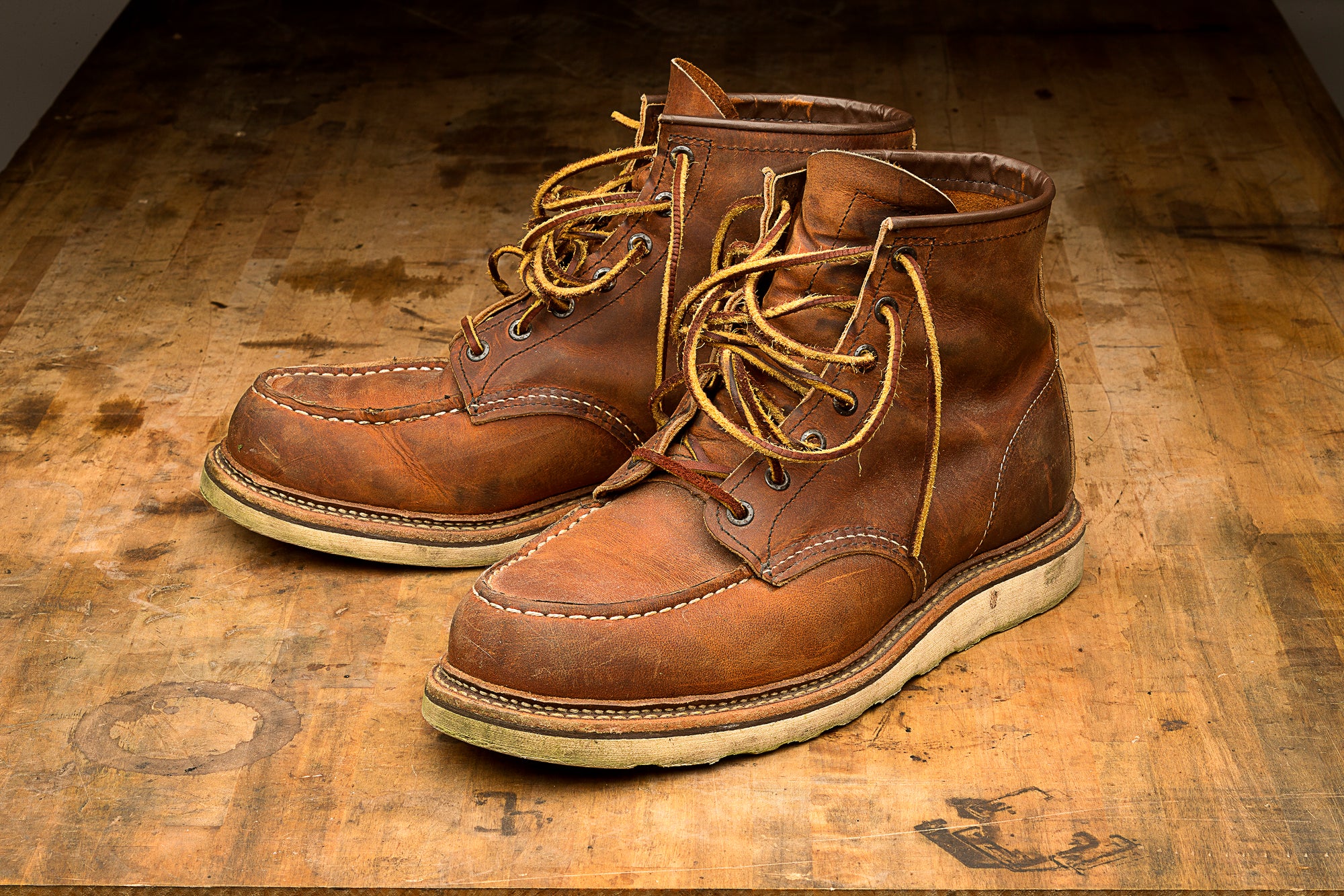 Moc toe Men's 6" Copper Rough & Tough Leather 1907 – Iron Shop Provisions